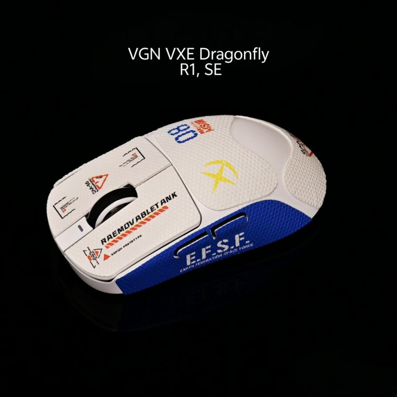 VGN VXE R1, Противоскользящие наклейки для мыши Универсальные грипсы для геймеров и офиса, цепкий хват без следов
