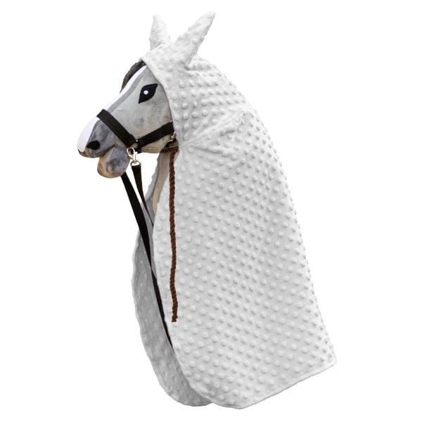 Мягкая игрушка Skippi Hobby Horse, накидка для лошадки на палочке, серый, 68x73 см