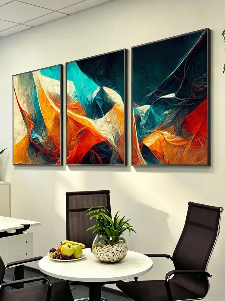 Картина "Печать струй, набор 3 шт" 30x45 см