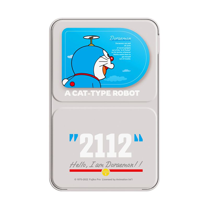 Внешний аккумулятор карманный Doraemon P83 Magnetic Holder Wireless Charging Power Bank 5000mAh