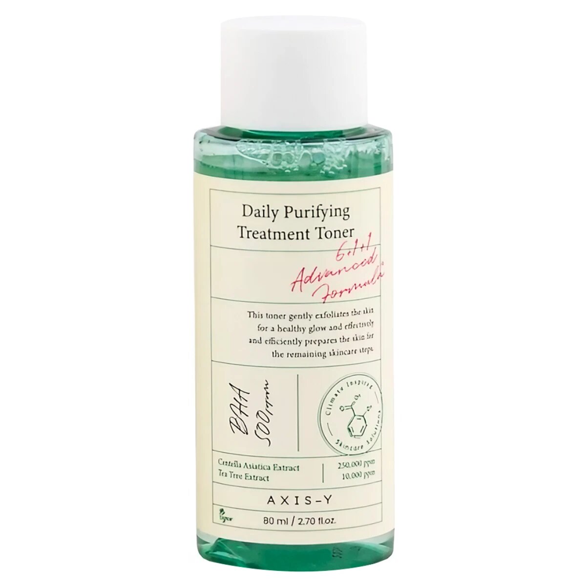 Отшелушивающий тонер с экстрактом центеллы и кислотами AXIS-Y Daily Purifying Treatment Toner 80 мл