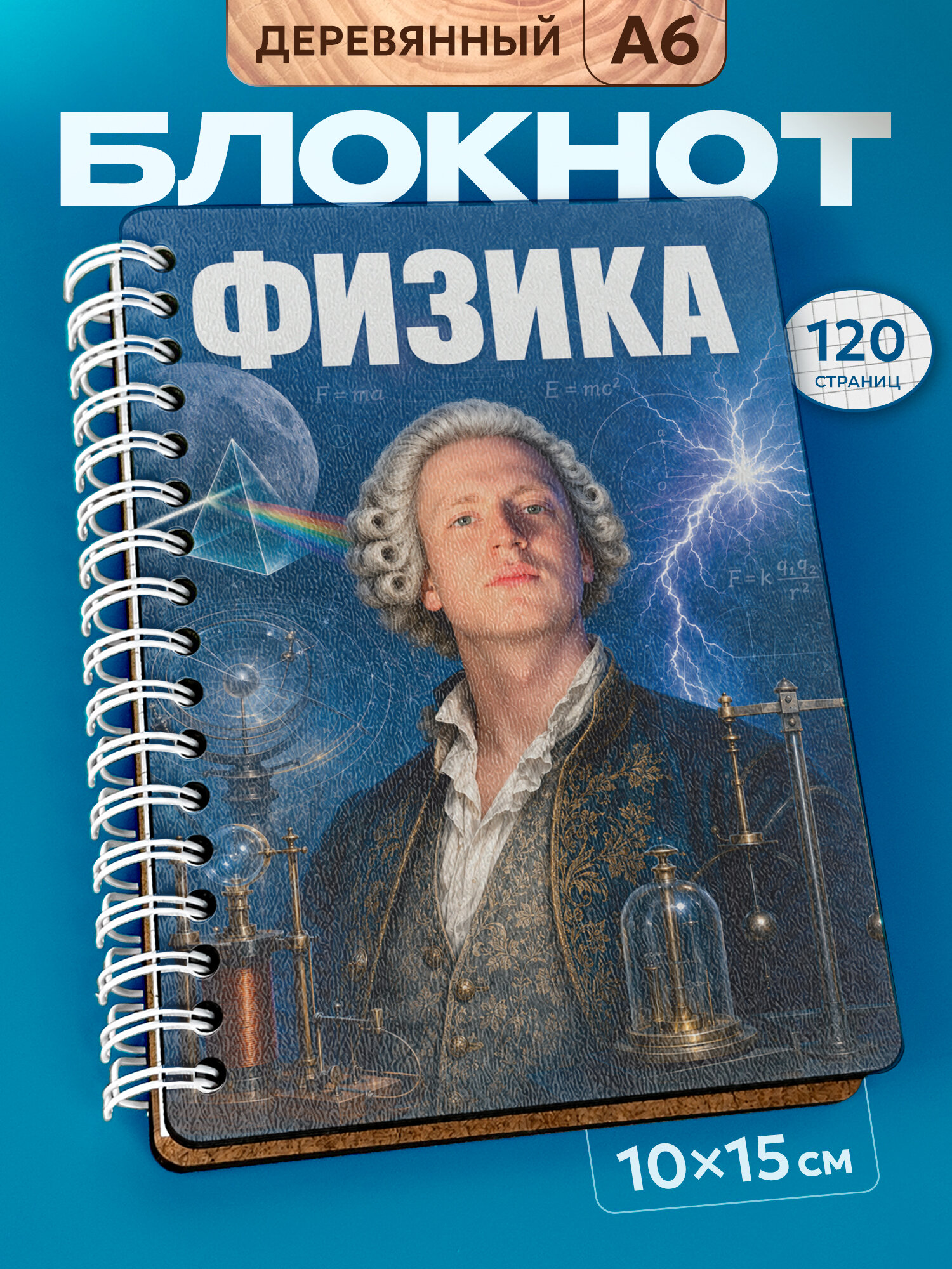 Блокнот Wood-book "Мелстрой", A6, твердая обложка, лхдф