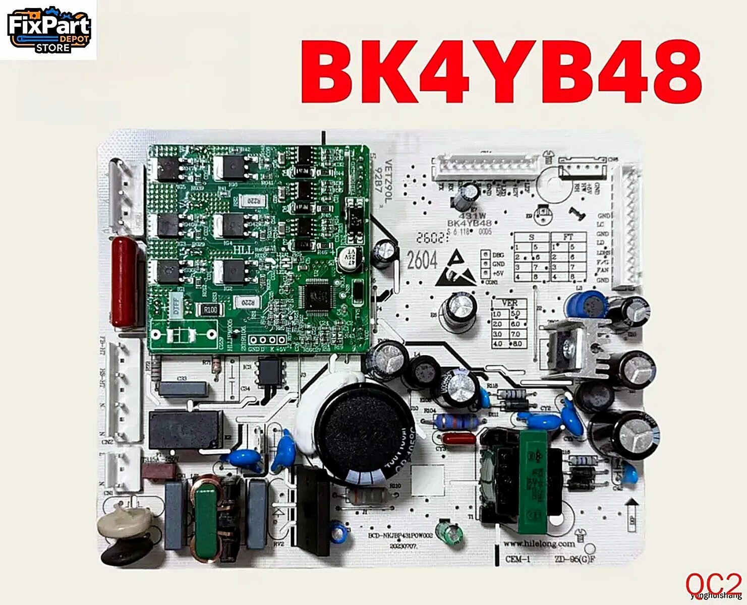 Контрольная плата BK4YB48 подходит для холодильника Konka BCD-450WEGX4SP/468WD4.