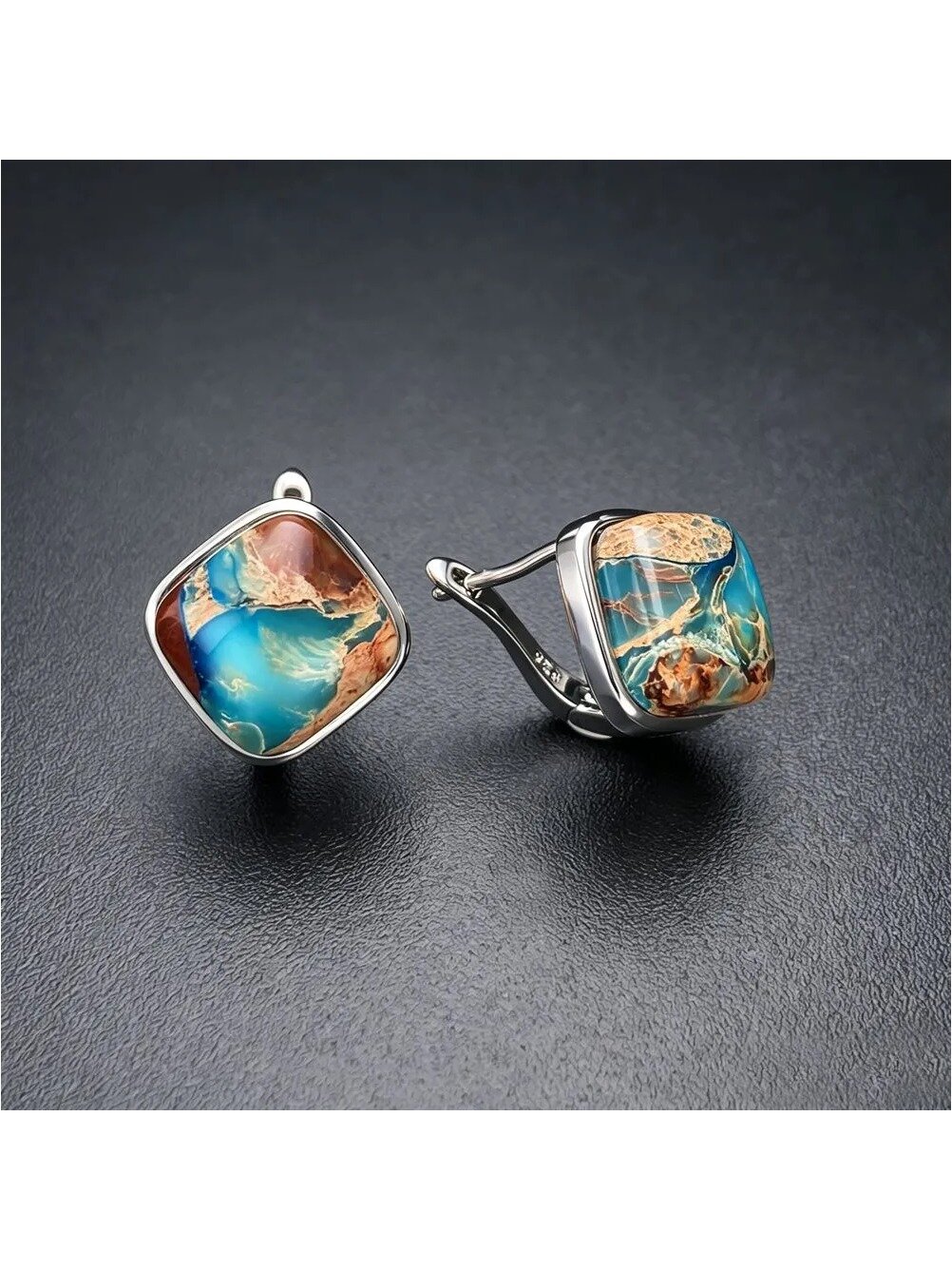 Серьги, кахолонг