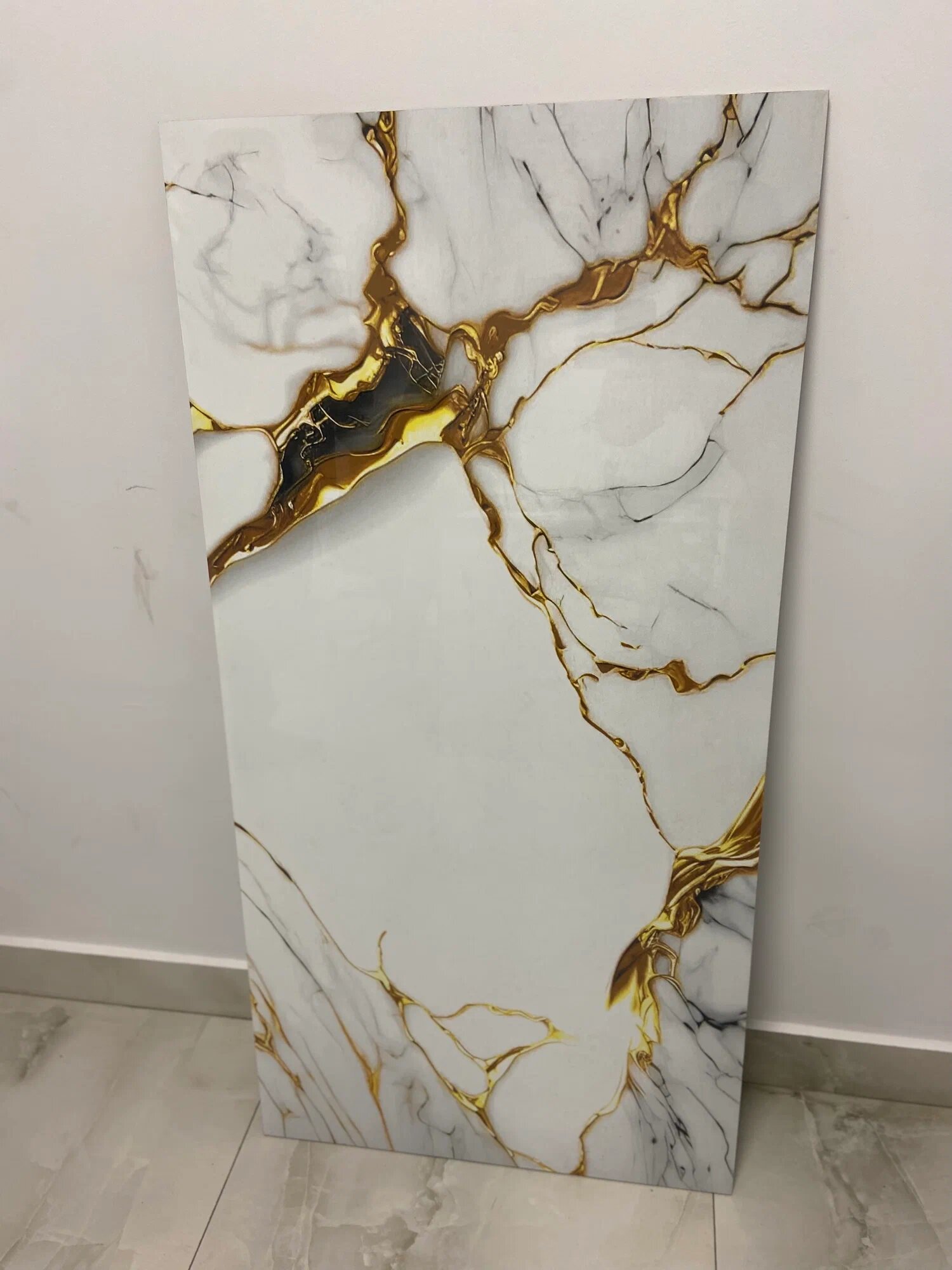 Керамогранит глянцевый Gold Light Luxury, 600*1200, производство Индия, 1шт - 1 плитка