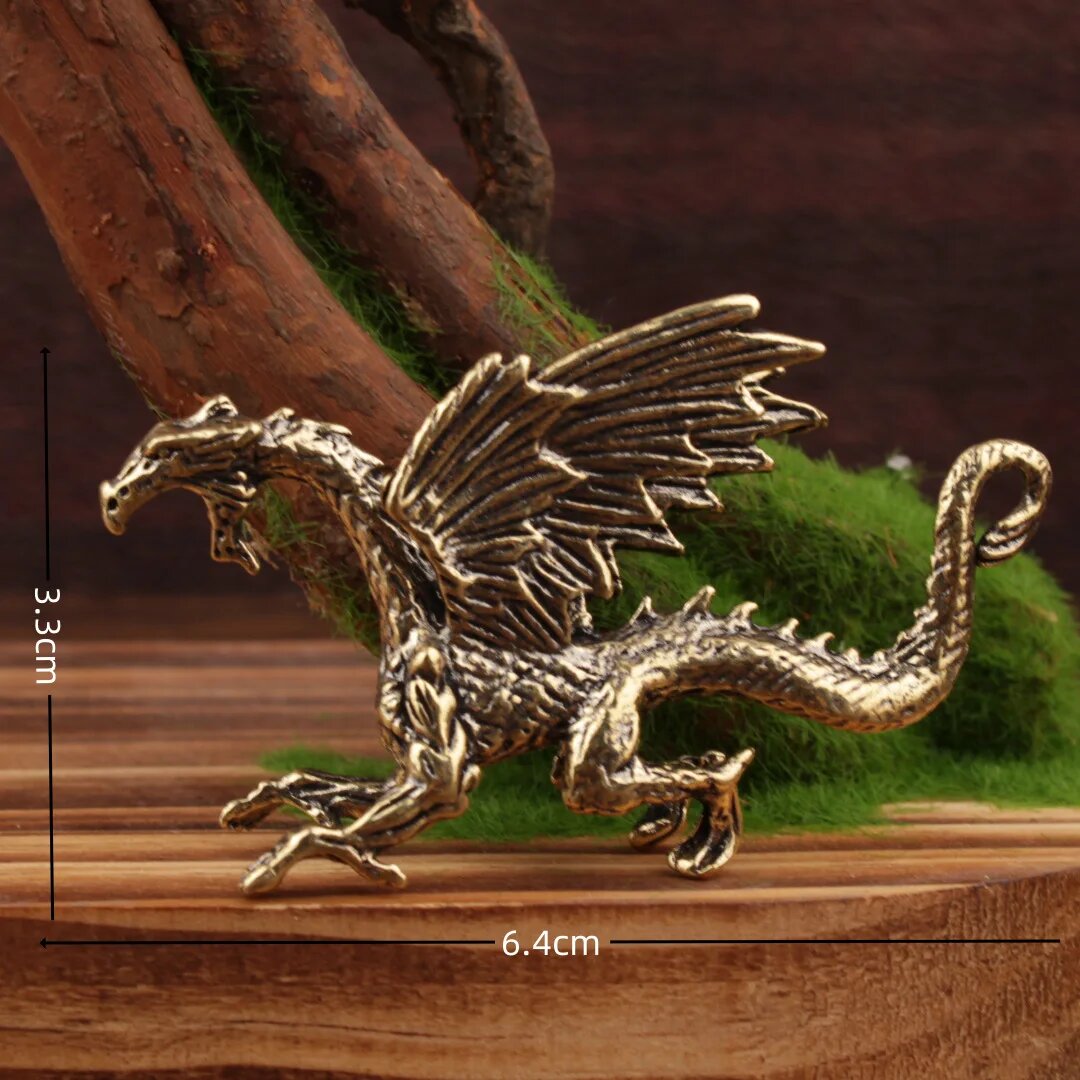 Статуэтка дракона-птерозавра из латуни Fire Dragon