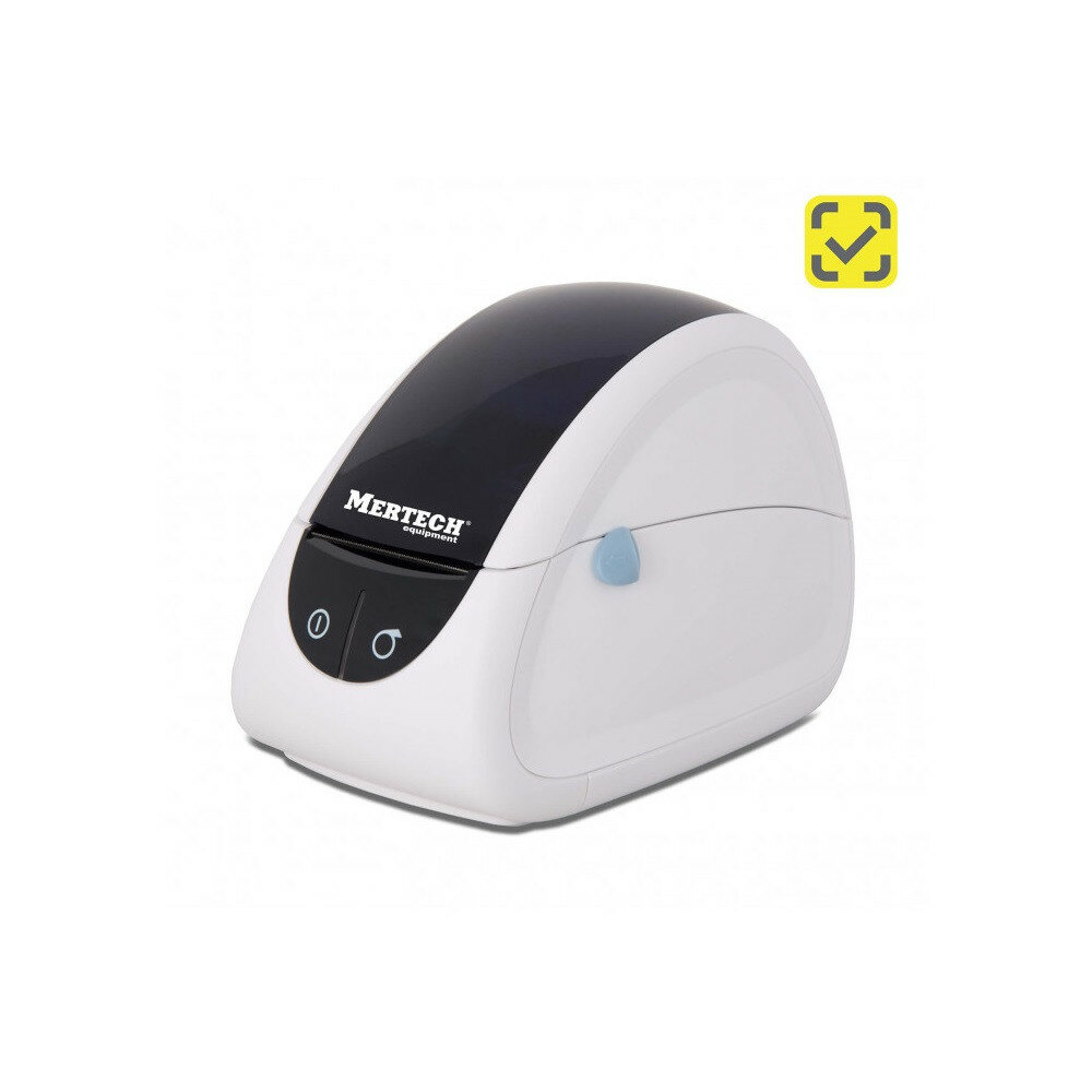Термопринтер самоклеящихся этикеток MERTECH LP58 EVA RS232-USB White