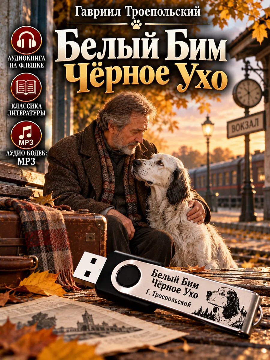 Белый Бим Черное Ухо - Гавриил Троепольский (MP3-USB)
