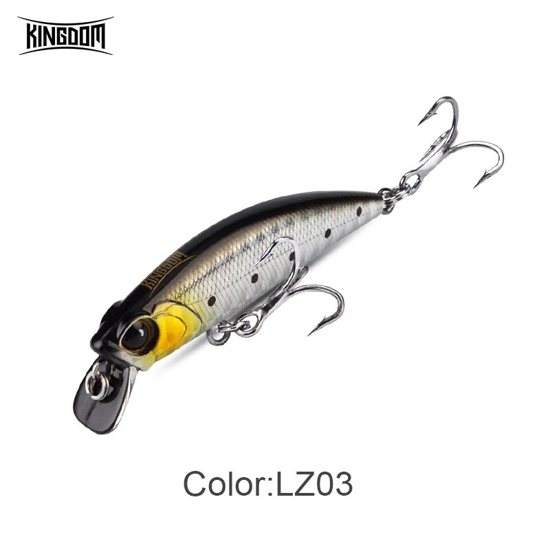 Kingdom Micro Fly Minnow Воблеры 3,6 г / 7 г 45 мм / 60 мм 45mm 3.6g NOISY, 0502-LZ03