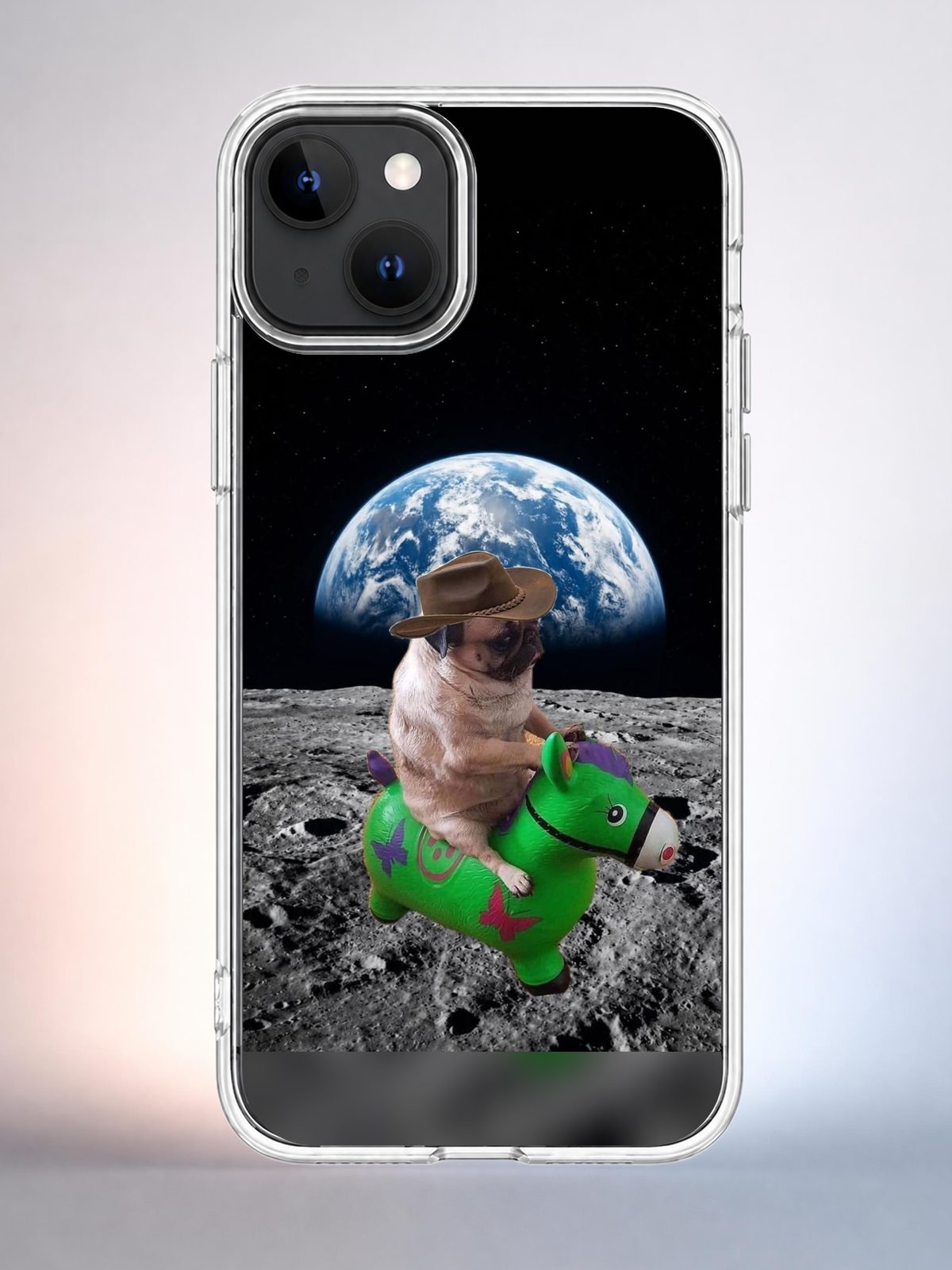 Чехол iPhone 13 Собака космонавт Y2K Indie Sleaze