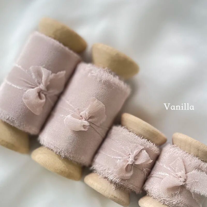 Лента шелковая Vanilla 5см x 5м