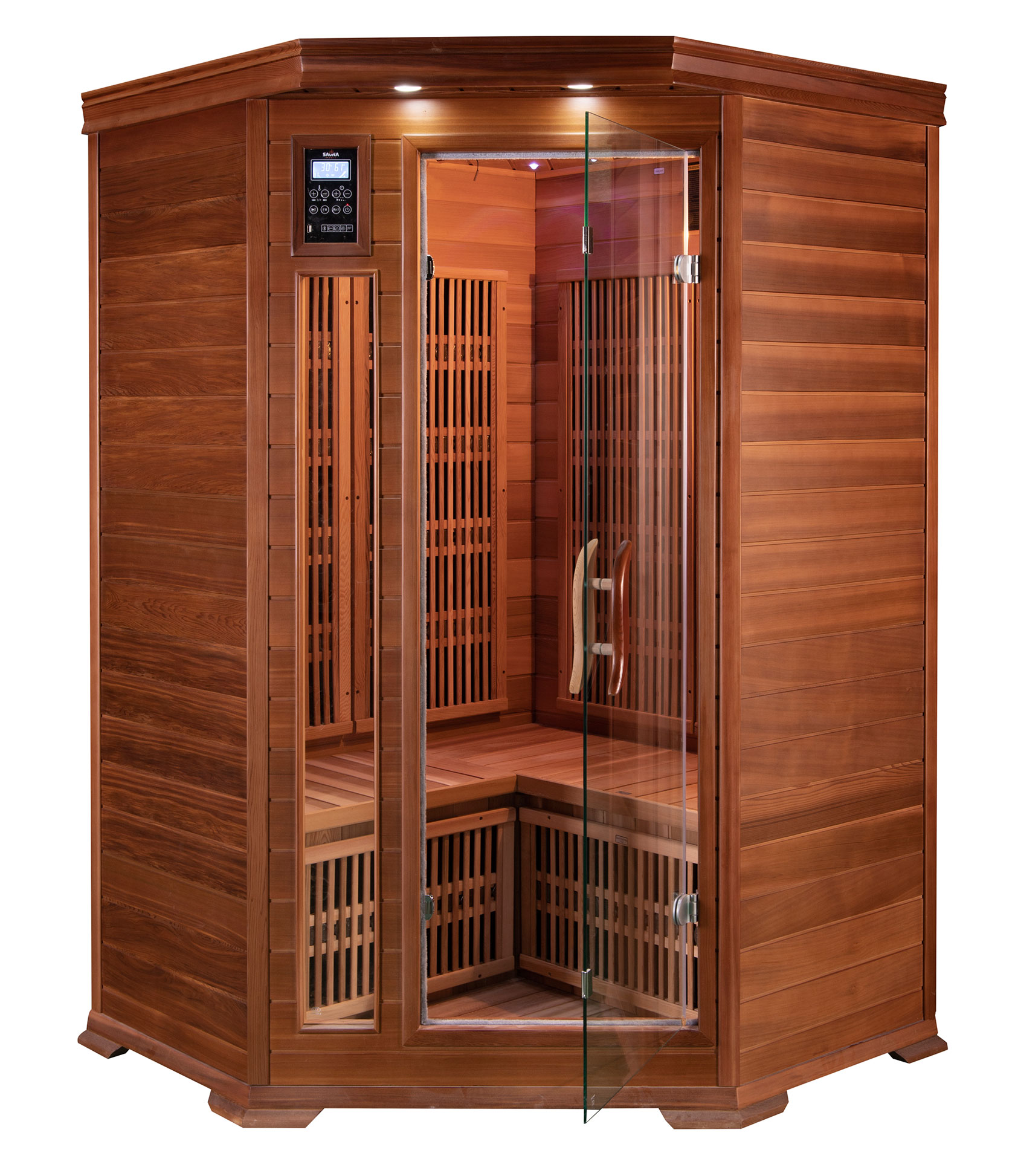 Сауна SaunaMagic Cedar CST Corner Mini G, инфракрасная, 120х120х190 см