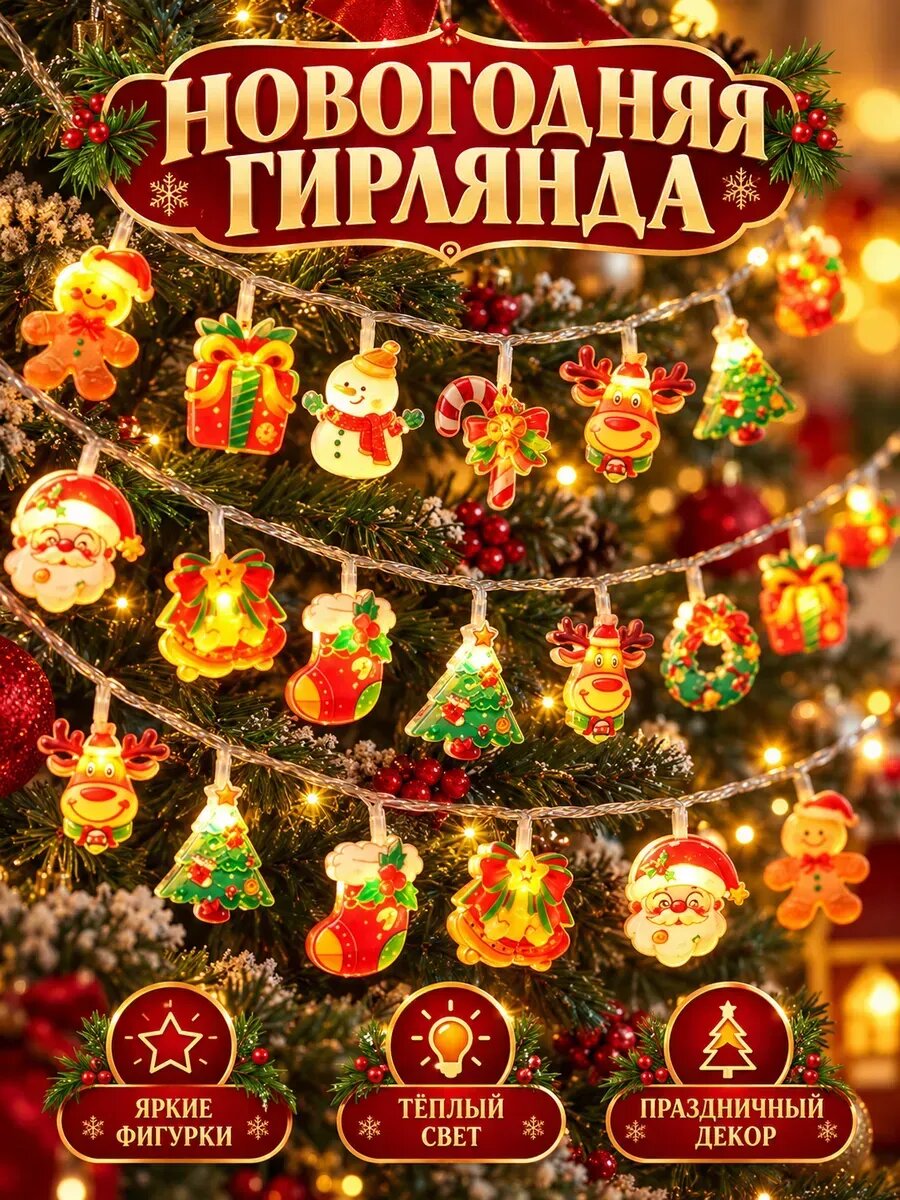 Гирлянда на ёлку с анимацией и управлением
