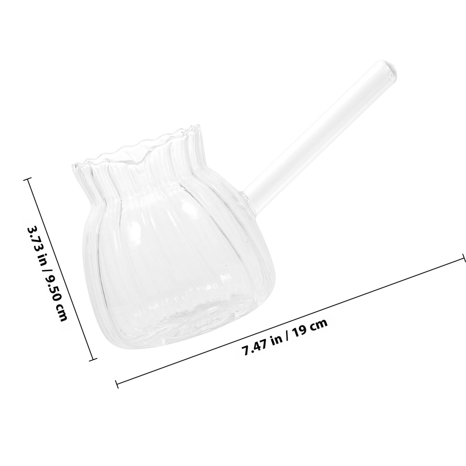 Стакан Для Кофе И Молока Прозрачный Объем Ideal Для Напитков 19X9 5X9CM