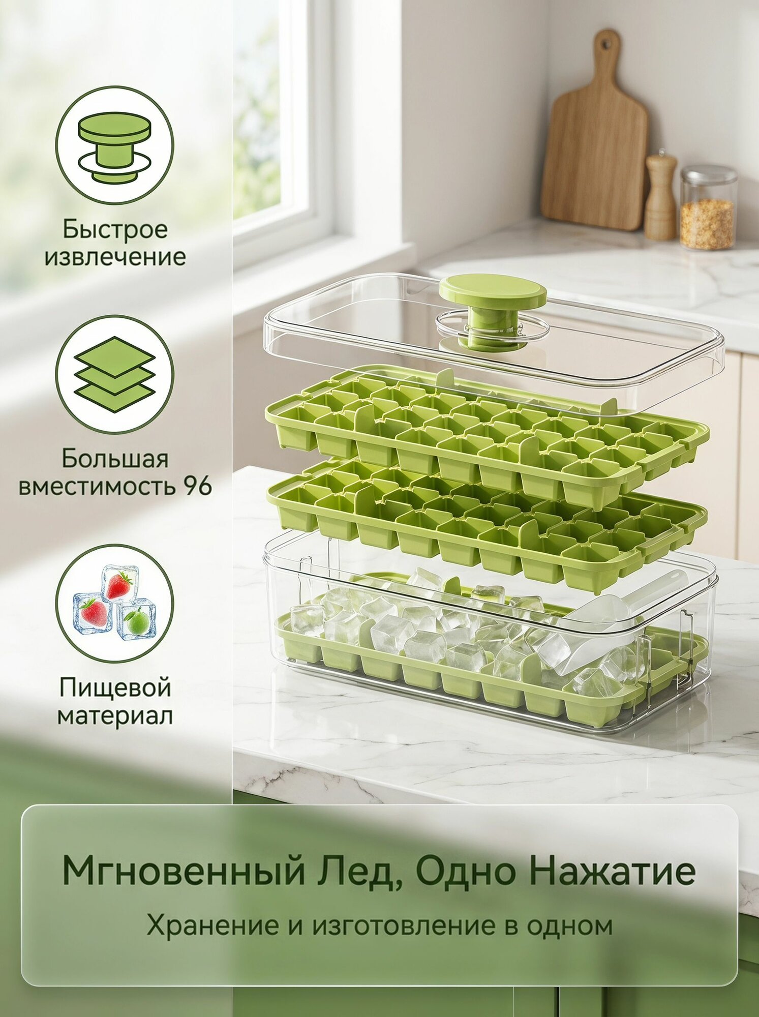 Форма для льда "32", 1 шт — фото 1