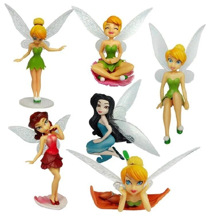 Набор фигурок Дисней Феи / Disney Fairies 6шт (4-10см)