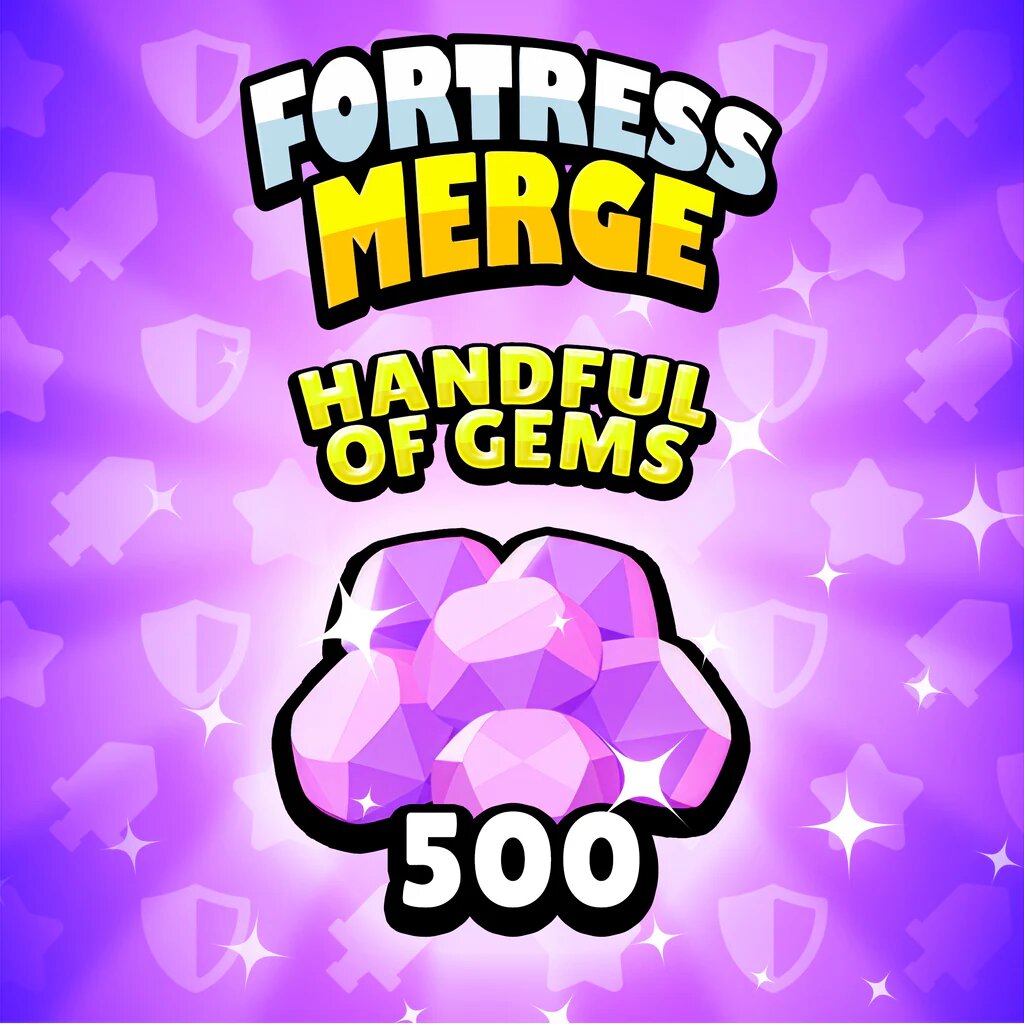 Дополнение Fortress Merge: Handful of Gems - 500, цифровое издание PlayStation 4, регион Индия / код пополнения баланса