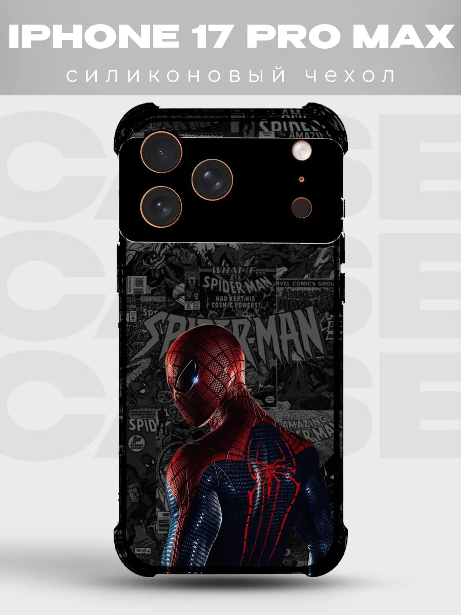 Чехол на iPhone 17 Pro Max Человек-паук spider man человек п