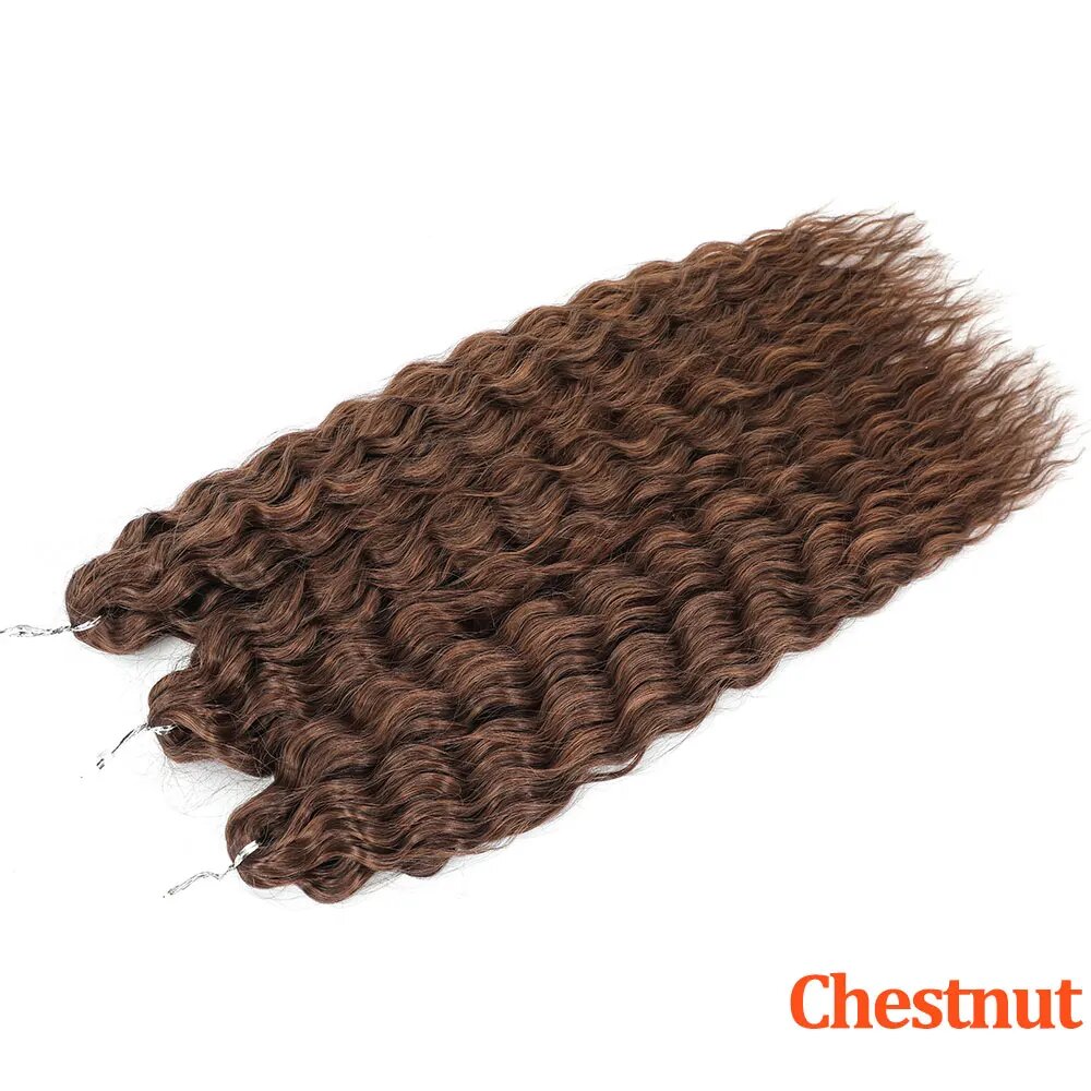 Синтетические афро косы лулалаToo 22 дюйма 3 шт, цвета 1B 4 6 Коричневый, CHESTNUT