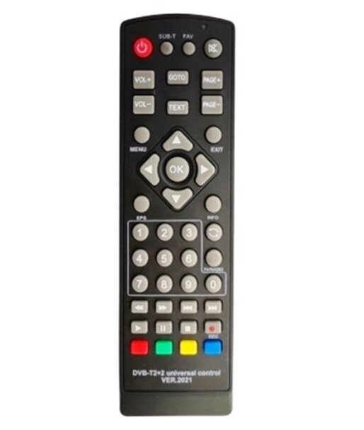 Распродажа остатков. Пульт DVB-T2+TV ver. 2021 для DVB-T2 ресиверов и IP TV приставок и телевизоров , батарейки в комплекте