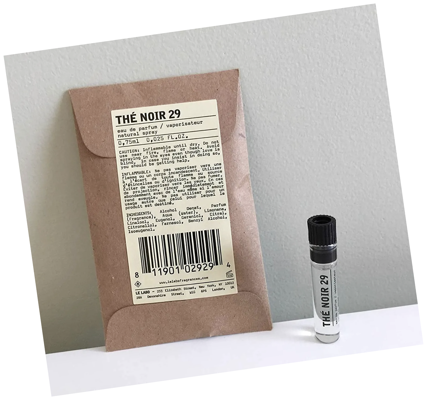 Le Labo The Noir 29 сэмпл 0.75 мл для женщин и мужчин парфюмерной воды - Ле Лабо Ноир 29