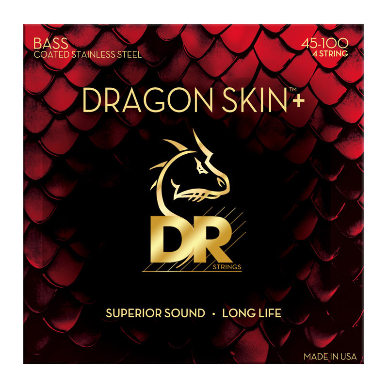 DR Strings DBS-45/100 Dragon Skin+ Coated Stainless Steel 45-100