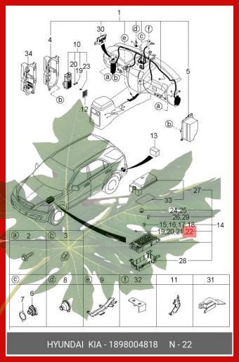 Предохранитель 25а Hyundai / Kia (Mobis) 1898004818