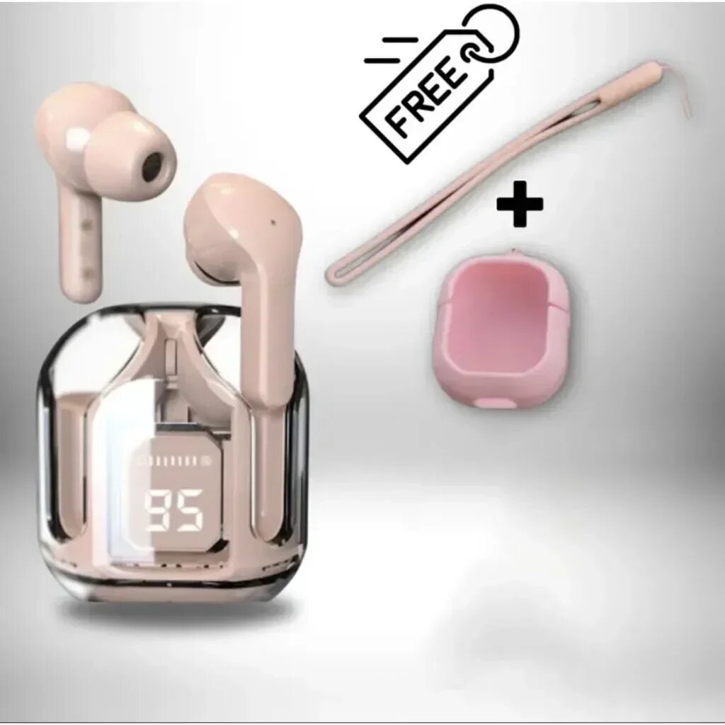 Беспроводные наушники T2 TWS Bluetooth 5.0 для спорта Розовый, Pink