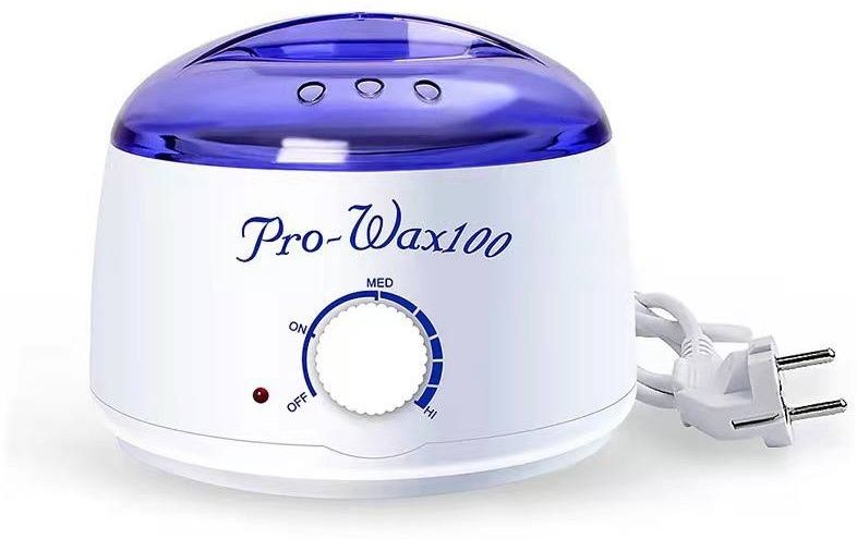 Воскоплав баночный для депиляции Pro Wax 100, восковое удаления волос на лице и теле, с терморегулятором, чаша 400 мл