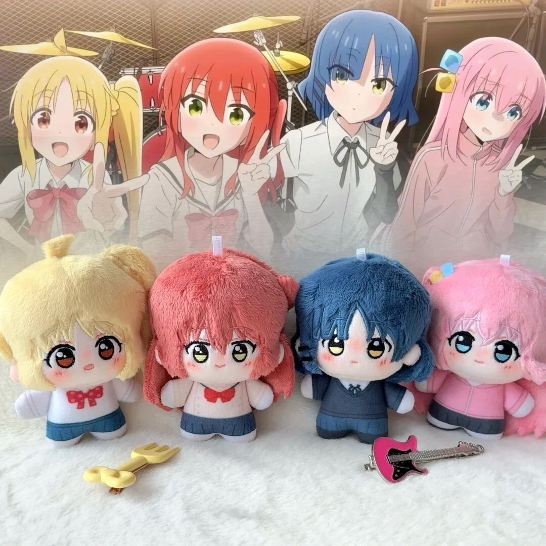 Bocchi the Rock Икуё Кита 10см Плюшевый Ключ Брелок Фигурка Аниме Машота Подарок