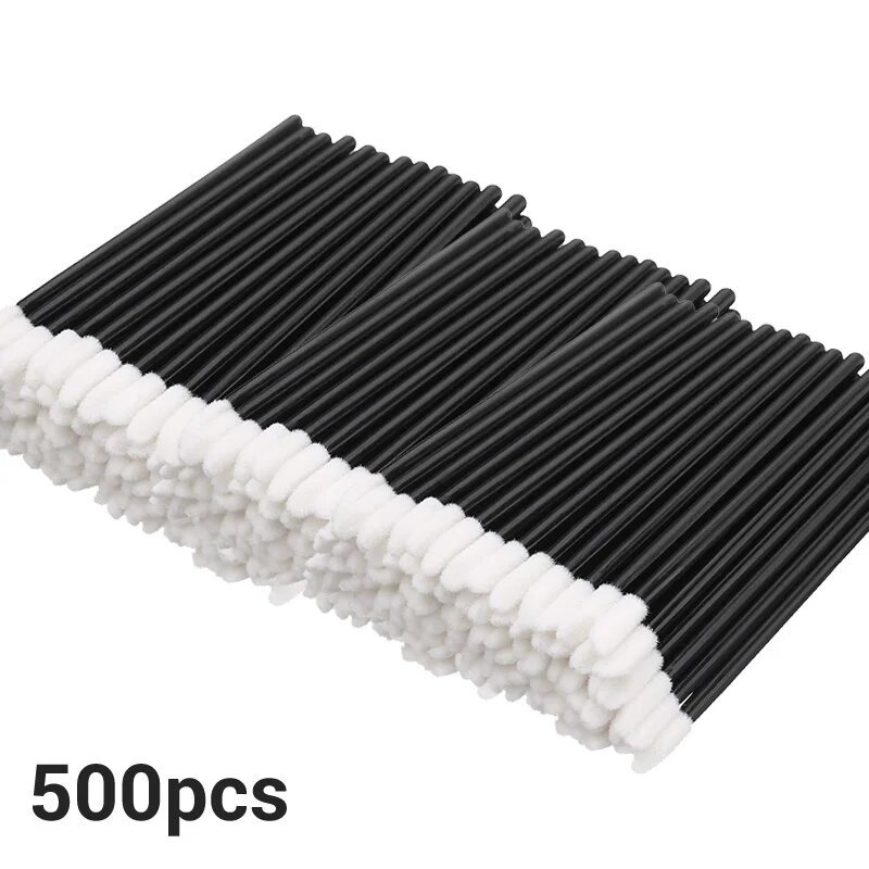 LAUKISS Аппликаторы для блеска для губ 100/300/500 шт 500pcs Black