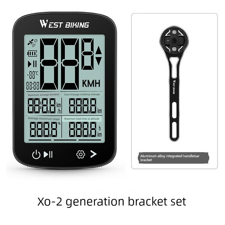 XQ2 GPS-компьютер для велосипеда с алюминиевым кронштейном для цельной рукоятки