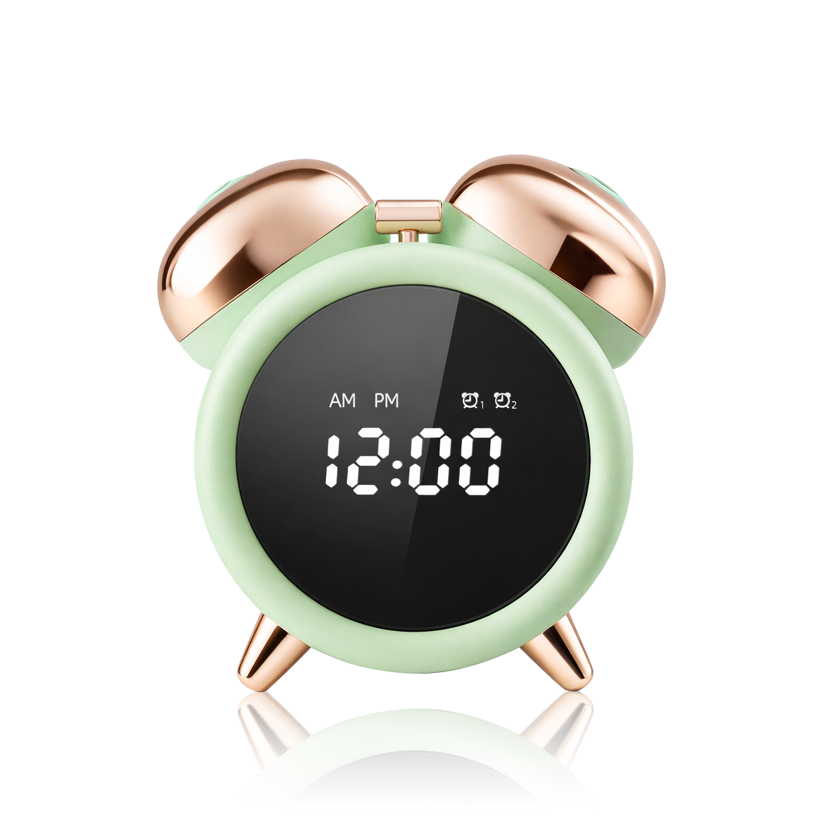 Умный стимулятор-будильник Naughty Clock с вакуумной стимуляцией и вибрацией, цвет зеленый