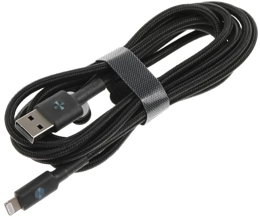 Кабель ZMI AL881, Lightning (m) - USB (m), 2м, MFI, черный