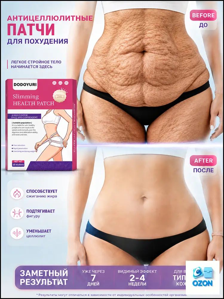 Пластырь для похудения 20см Х 125 см