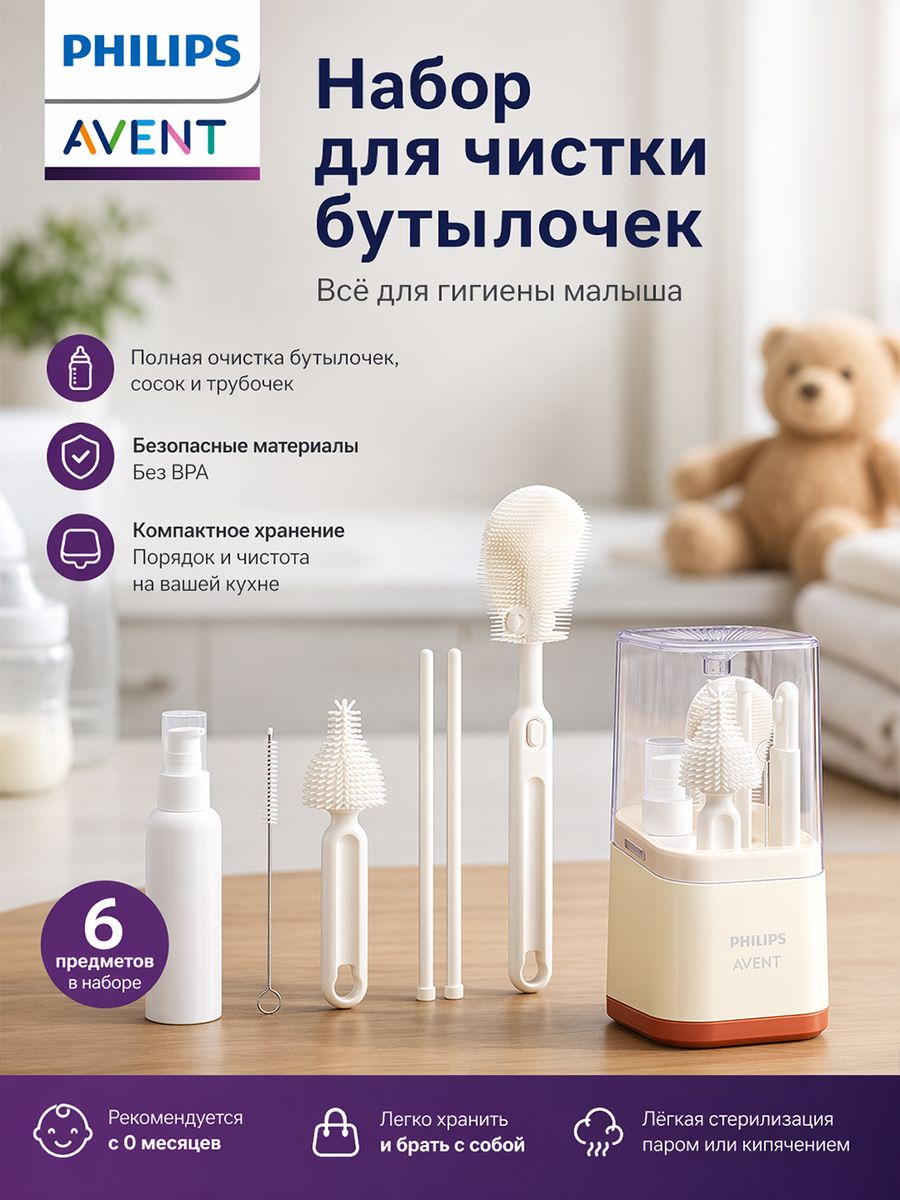 Набор для чистки бутылочек Philips Avent