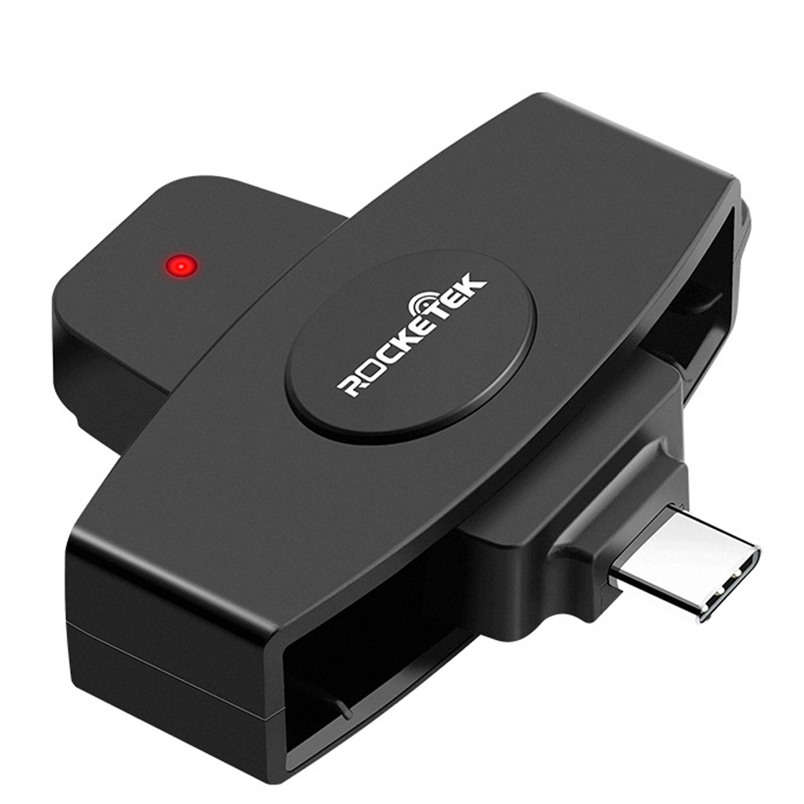 USB Type-C с логотипом для чтения CAC SIM IC карт черный корпус совместимость Windows Mac Linux пластик ABS