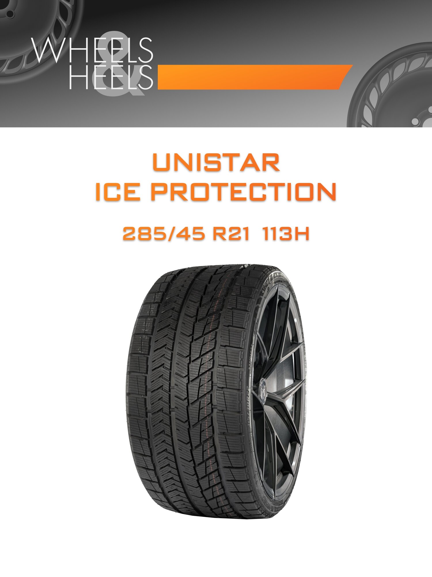 Шина автомобильная UNISTAR ICE PROTECTION 285/45 R21 113H XL WINTER, зимняя, универсальная