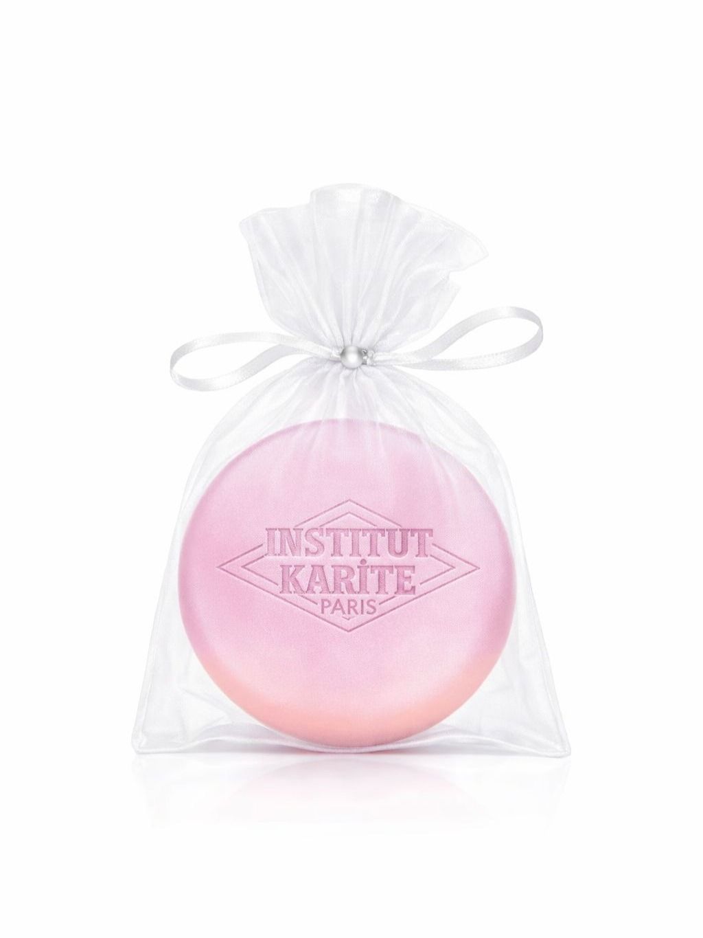 Institut Karite, Macaron Soap Rose, Мыло твердое туалетное, Мыло в мешочке, 27 гр