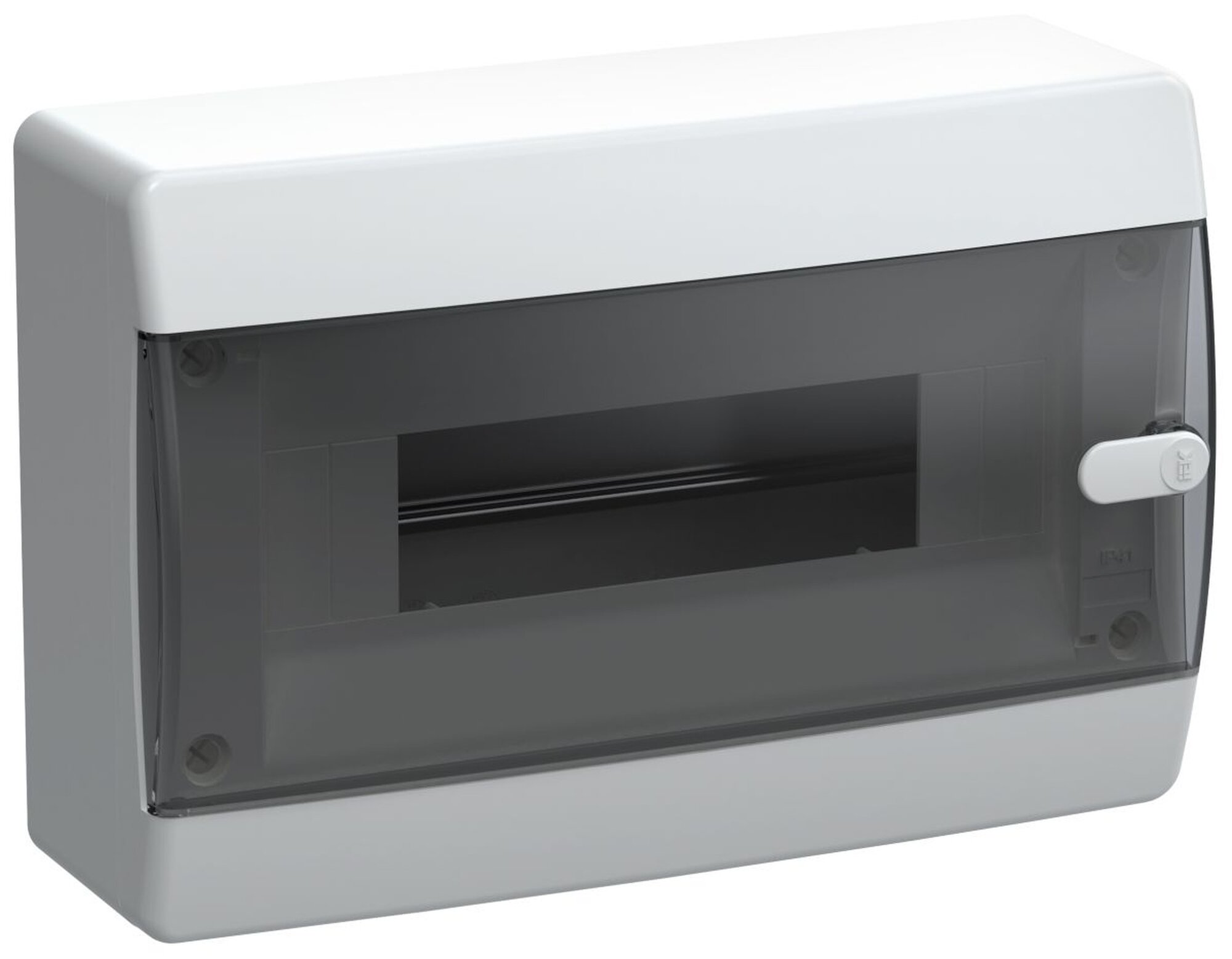 UNION Compact Корпус пластиковый ЩРН-П-12 IP41 черная прозрачная дверь IEK