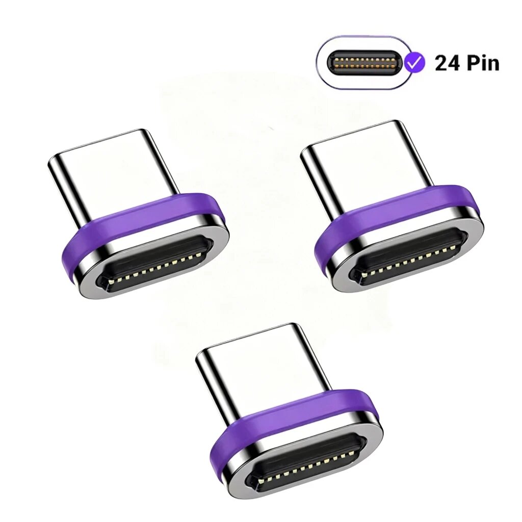Магнитный адаптер ANKNDO 24PIN 240W с цифровым дисплеем USB-C на Type-C, быстрая зарядка, разъем USB4, 80 Гбит/с для Thunderbolt 5