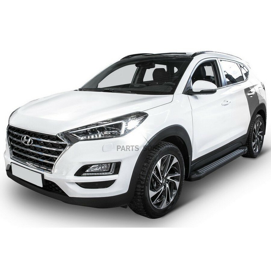 Пороги Black Hyundai Tucson 15-Kia Sportage 16- от официального дистрибьютора, RIVAL, артикул F173ALB23092