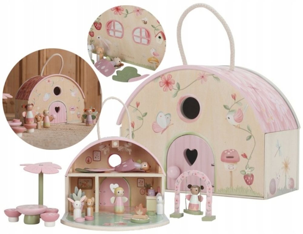 Деревянный кукольный домик Little Dutch Fairy Garden LD7360
