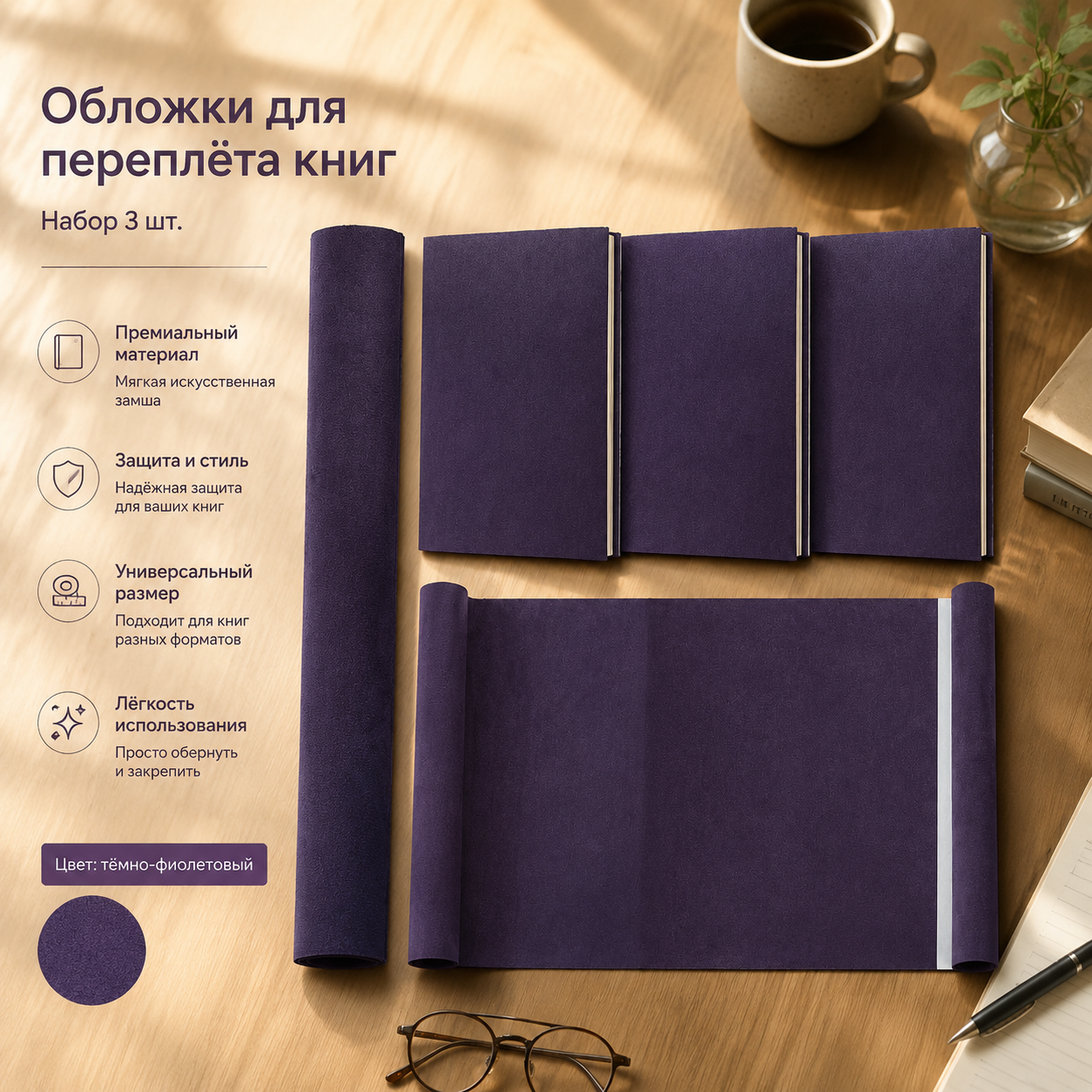 1 лист 51 x 11,8 дюйма замшевой ткани цвета индиго для переплёта книг формата A4-A8 с тканевой поверхностью на бумажной основе для обложки книг, альбомов для скрапбукинга, архивных
