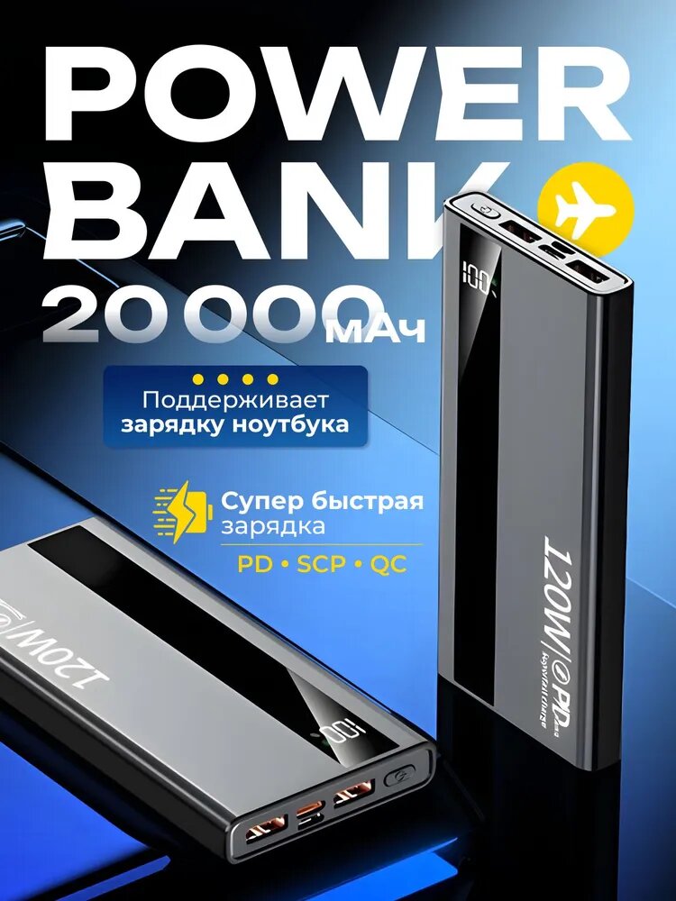 Повербанк / Power bank 20000 mah 120w