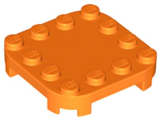 Деталь Lego 66792 Plate, Modified 4 x 4 with Rounded Corners and 4 Feet