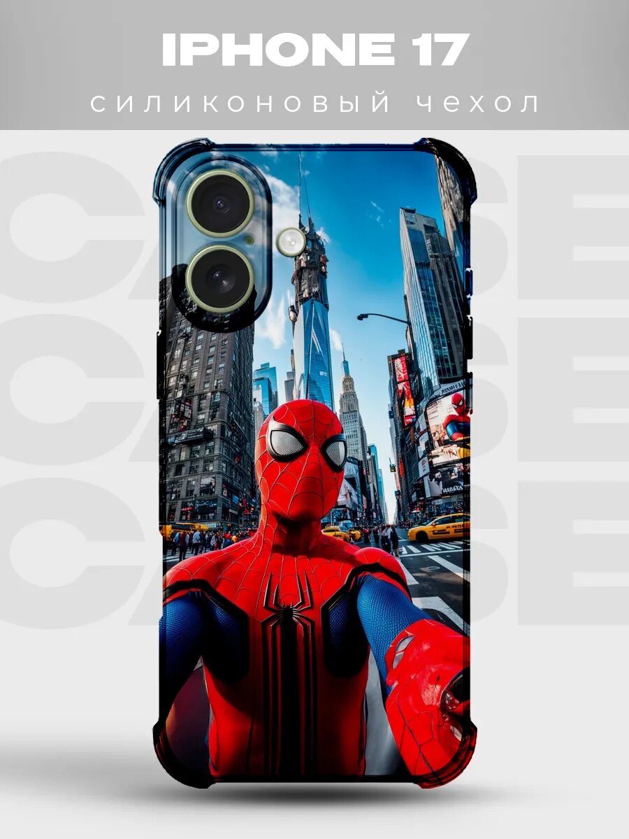 Чехол на iPhone 17 Человек-паук spider man человек паук