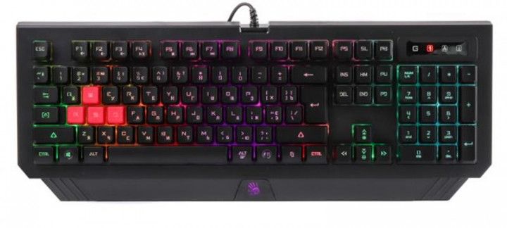 Клавиатура A4TECH Bloody B120N черный USB Multimedia for gamer LED (1164216)