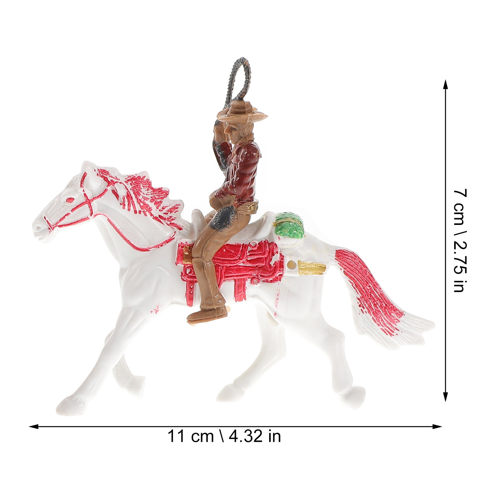4 Пищалки Конные Фигурки Игрушки Из Пластика В Ассорти 11x7x2 Cm