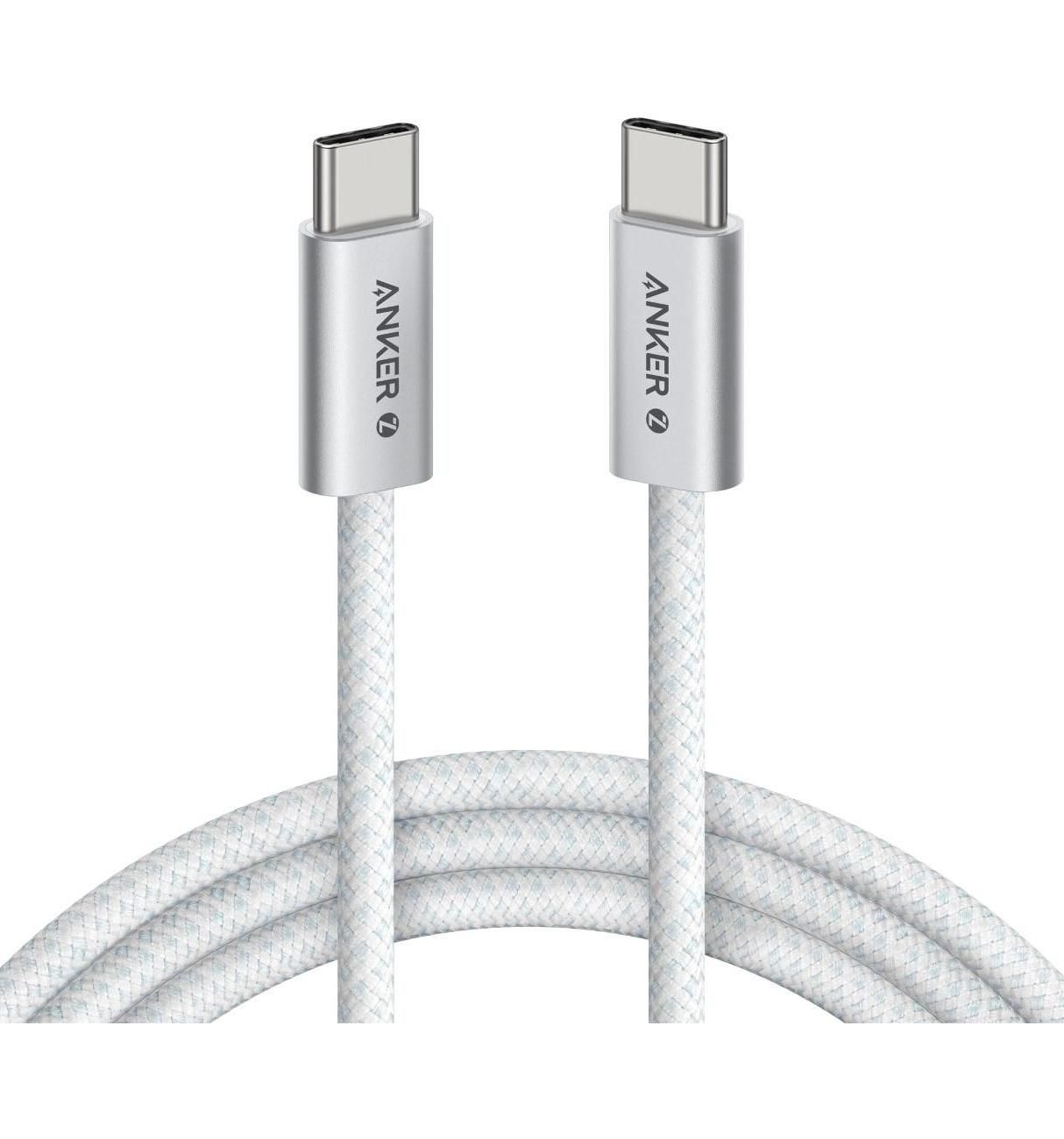 Кабель USB Type-C Anker Zolo USB-C на USB-C 240W 1м белый